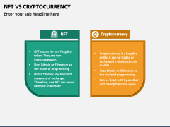NFT Vs Cryptocurrency PowerPoint and Google Slides Template - PPT Slides