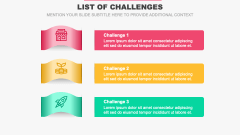 List of Challenges PowerPoint and Google Slides Template - PPT Slides