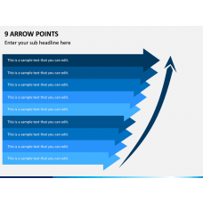 9 Key Points PowerPoint Template - PPT Slides