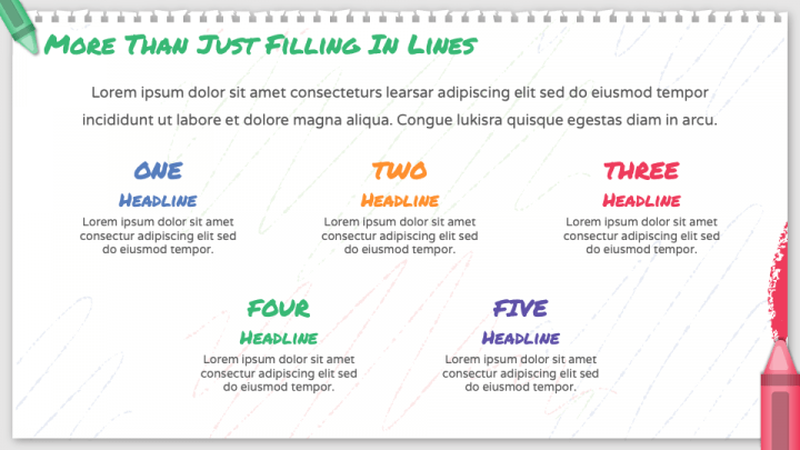 Free - Crayons Theme for PowerPoint and Google Slides