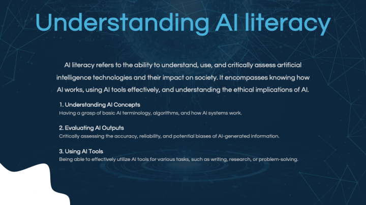 AI Literacy PowerPoint and Google Slides Template - PPT Slides