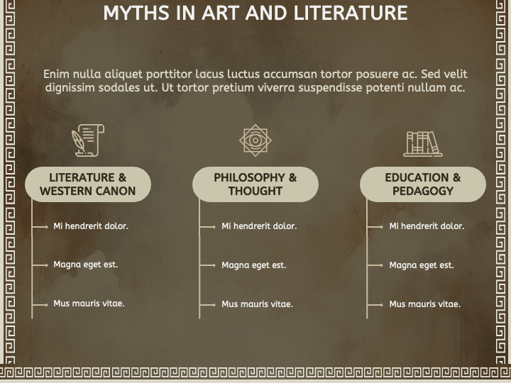 Free - Greek Mythology Presentation Theme for PowerPoint and Google Slides