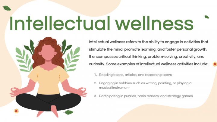 Intellectual Wellness PowerPoint and Google Slides Template - PPT Slides