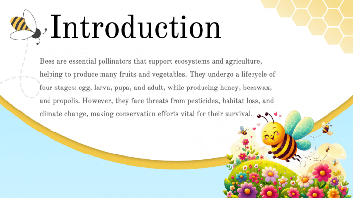 Free - Bee Theme for PowerPoint and Google Slides - PPT Slides