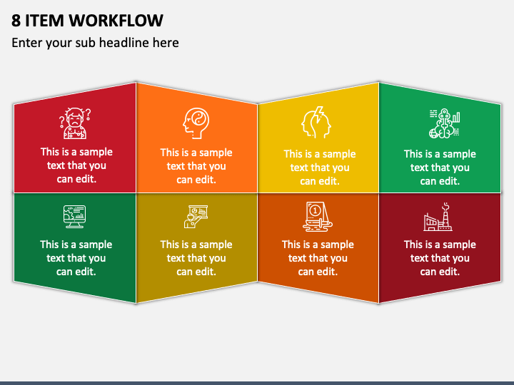 8 Item Workflow PowerPoint Presentation Slides - PPT Template