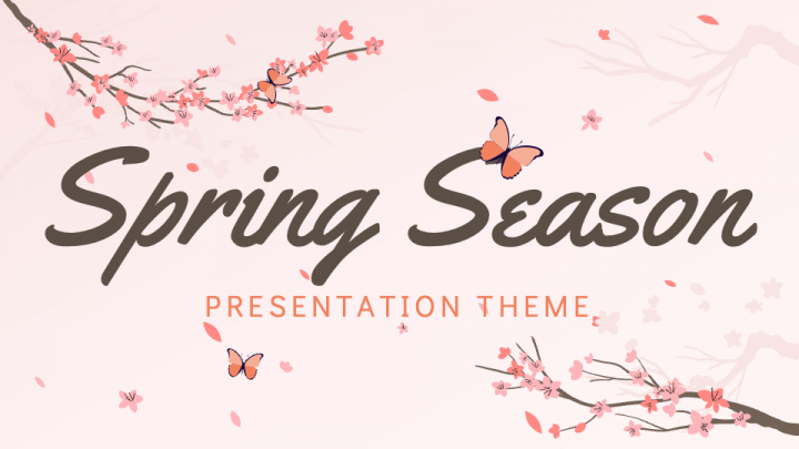 Free - Spring Season Theme for PowerPoint and Google Slides - PPT Slides