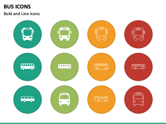 Bus Icons for PowerPoint and Google Slides - PPT Slides