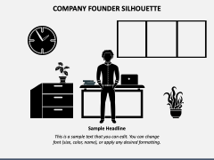 Company Founder Silhouette for PowerPoint and Google Slides - PPT Slides
