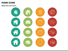 Home Icons for PowerPoint and Google Slides - PPT Slides
