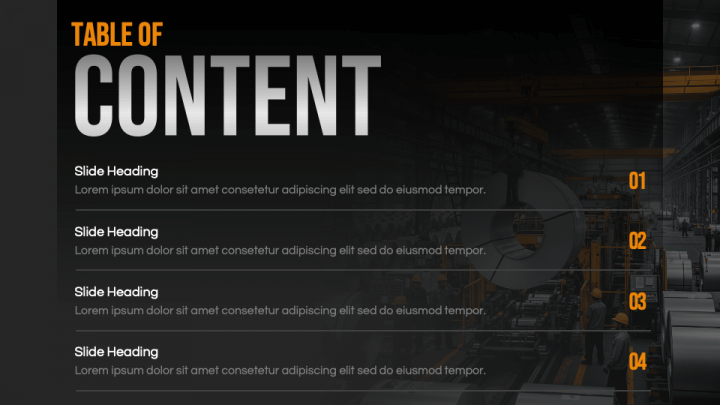 Steel Industry Presentation Theme for PowerPoint and Google Slides ...