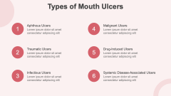 Mouth Ulcer PowerPoint and Google Slides Template - PPT Slides