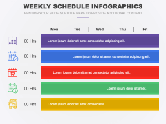Weekly Schedule Infographics for PowerPoint and Google Slides - PPT Slides