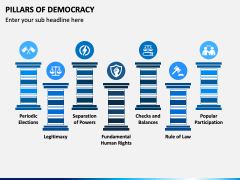 Pillars of Democracy PowerPoint and Google Slides Template - PPT Slides