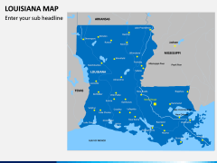 Louisiana Map for PowerPoint and Google Slides - PPT Slides