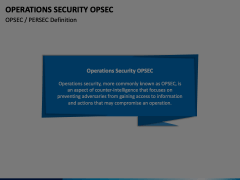 Operations Security (OPSEC) PowerPoint and Google Slides Template - PPT Slides