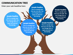 Communication Tree PowerPoint and Google Slides Template - PPT Slides
