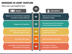 Mergers Vs Joint Venture PowerPoint and Google Slides Template - PPT Slides
