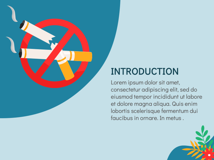 Free - World No-Tobacco Day PowerPoint Template and Google Slides Theme