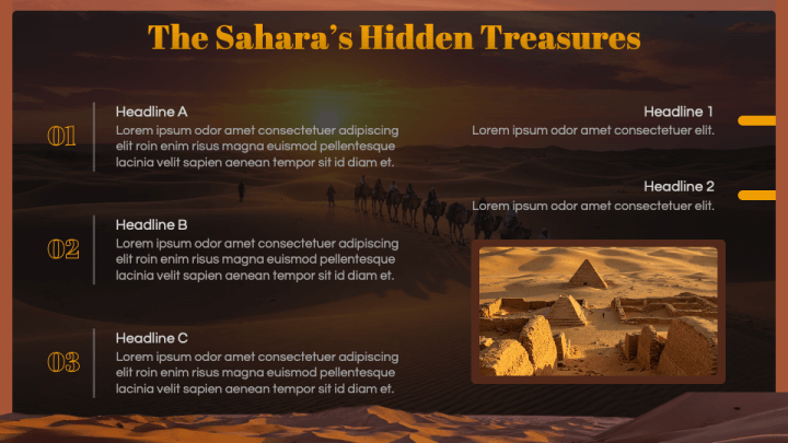 Free - Sahara Desert Theme for PowerPoint and Google Slides - PPT Slides