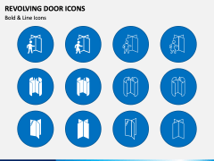 Revolving Door Icons for PowerPoint and Google Slides - PPT Slides