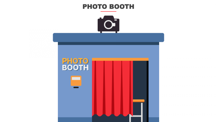 Photo Booth Illustration PowerPoint and Google Slides - PPT Slides