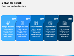 5 Year Schedule PowerPoint and Google Slides Template - PPT Slides