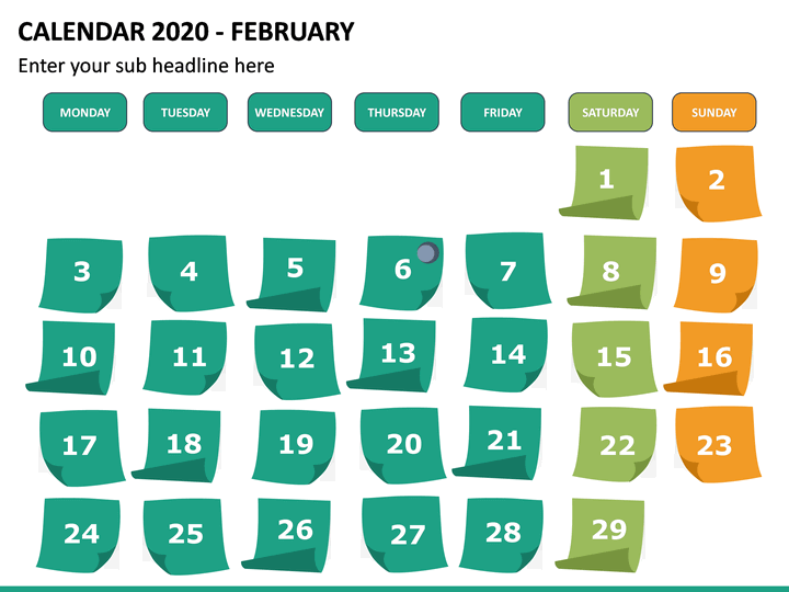 PowerPoint Calendar 2020 | SketchBubble
