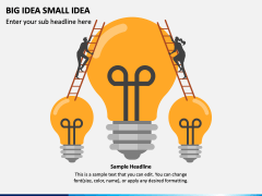 Big Idea Small Idea PowerPoint and Google Slides Template - PPT Slides