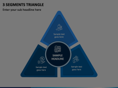 Free 3 Segments Triangle for PowerPoint and Google Slides