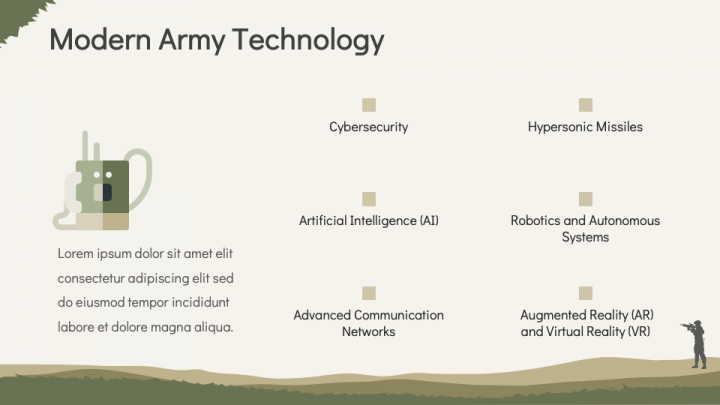 Free - Army Background Theme for PowerPoint and Google Slides - PPT Slides
