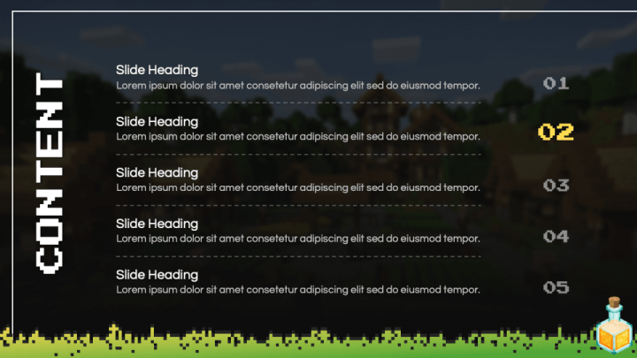 Free - Minecraft Presentation Theme for PowerPoint and Google Slides ...