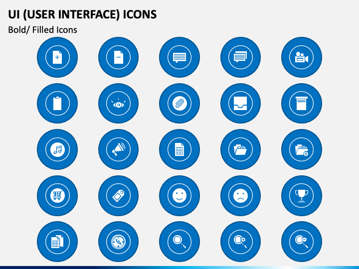 UI (User Interface) Icons for PowerPoint and Google Slides - PPT Slides