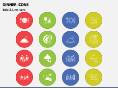 Dinner Icons for PowerPoint and Google Slides - PPT Slides