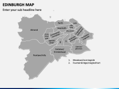 Edinburgh Map for PowerPoint and Google Slides - PPT Slides