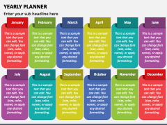 Yearly Planner PowerPoint and Google Slides Template - PPT Slides