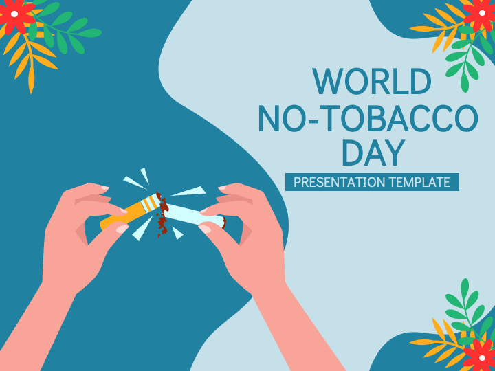 Free - World No-Tobacco Day PowerPoint Template and Google Slides Theme