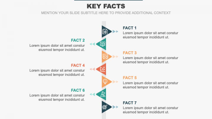 Key Facts PowerPoint and Google Slides Template - PPT Slides
