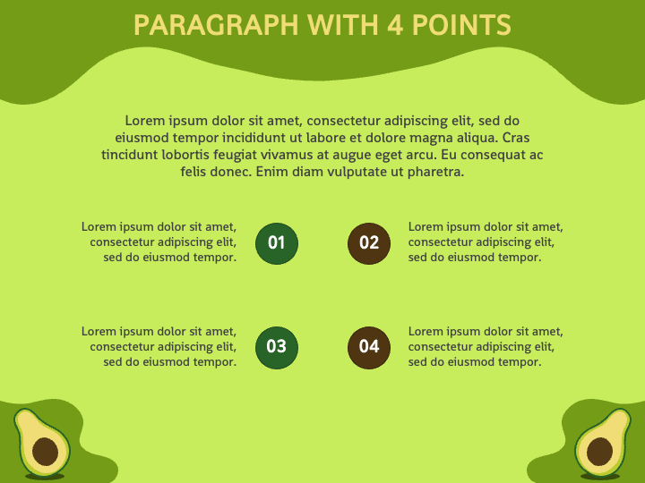 Free - National Avocado Day PowerPoint Template and Google Slides Theme