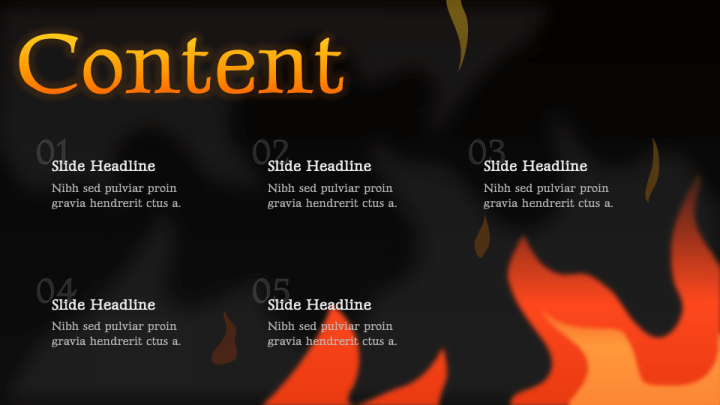 Free - Fire Theme for PowerPoint and Google Slides - PPT Slides