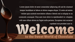 Free - Chocolate Theme for PowerPoint and Google Slides - PPT Slides