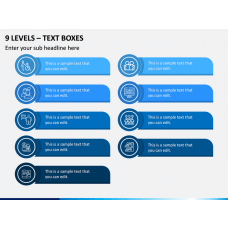 9 Numbered List - Text Boxes PowerPoint Template - PPT Slides