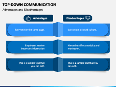 Top Down Communication PowerPoint and Google Slides Template - PPT Slides