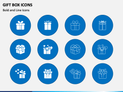 Gift Box Icons for PowerPoint and Google Slides - PPT Slides