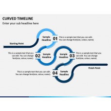Curved Path PowerPoint Template