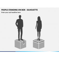 People with Open Hands Silhouette for PowerPoint and Google Slides