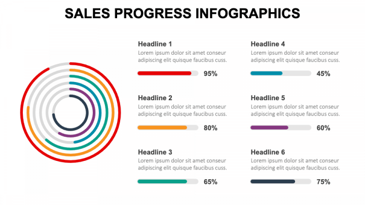 Sales Progress Infographics for PowerPoint and Google Slides Template ...