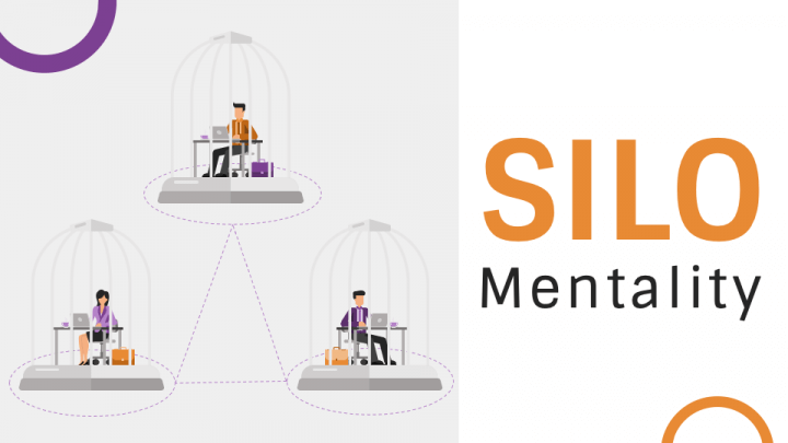 Silo Mentality PowerPoint and Google Slides Template - PPT Slides