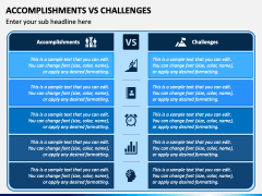 Accomplishments Vs Challenges PowerPoint and Google Slides Template - PPT Slides