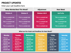 Project Updates PowerPoint and Google Slides Template - PPT Slides