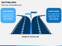 Splitting Path PowerPoint and Google Slides Template - PPT Slides